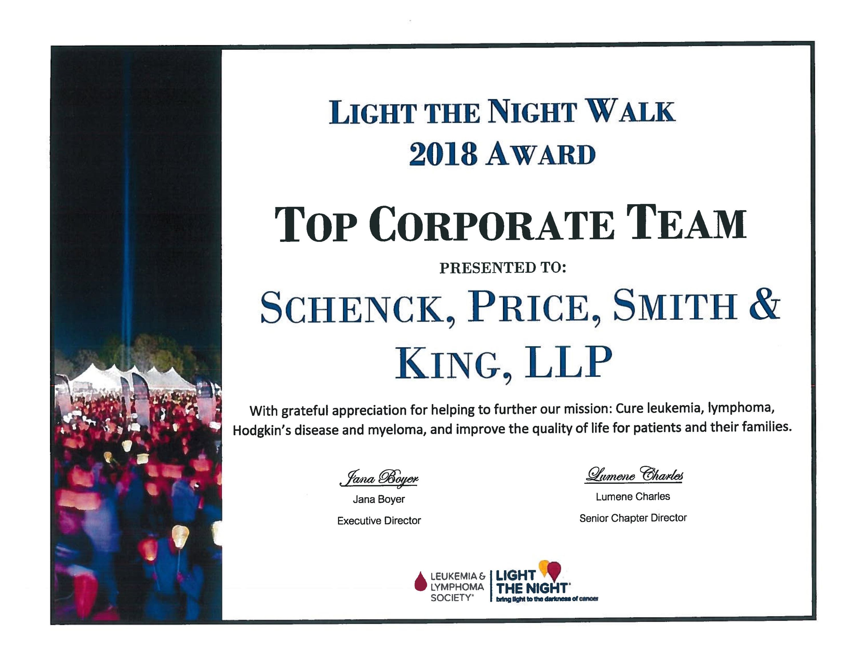 Light the Night Walk | Light the Night Walk | Schenck, Price, Smith ...